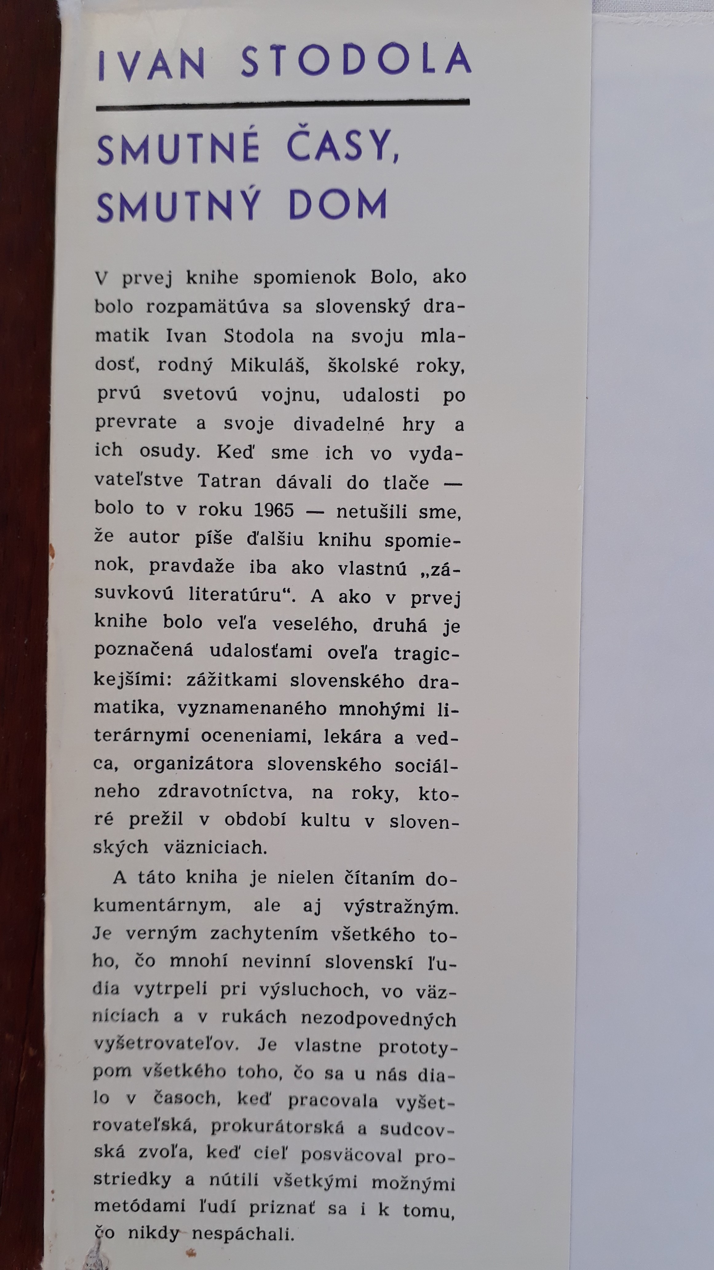 Ivan Stodola: Smutné časy, smutný dom - Zelený dom